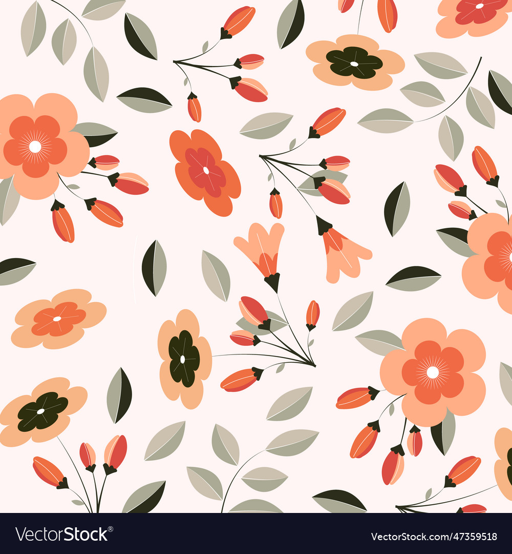 Abstract flower pattern background Royalty Free Vector Image
