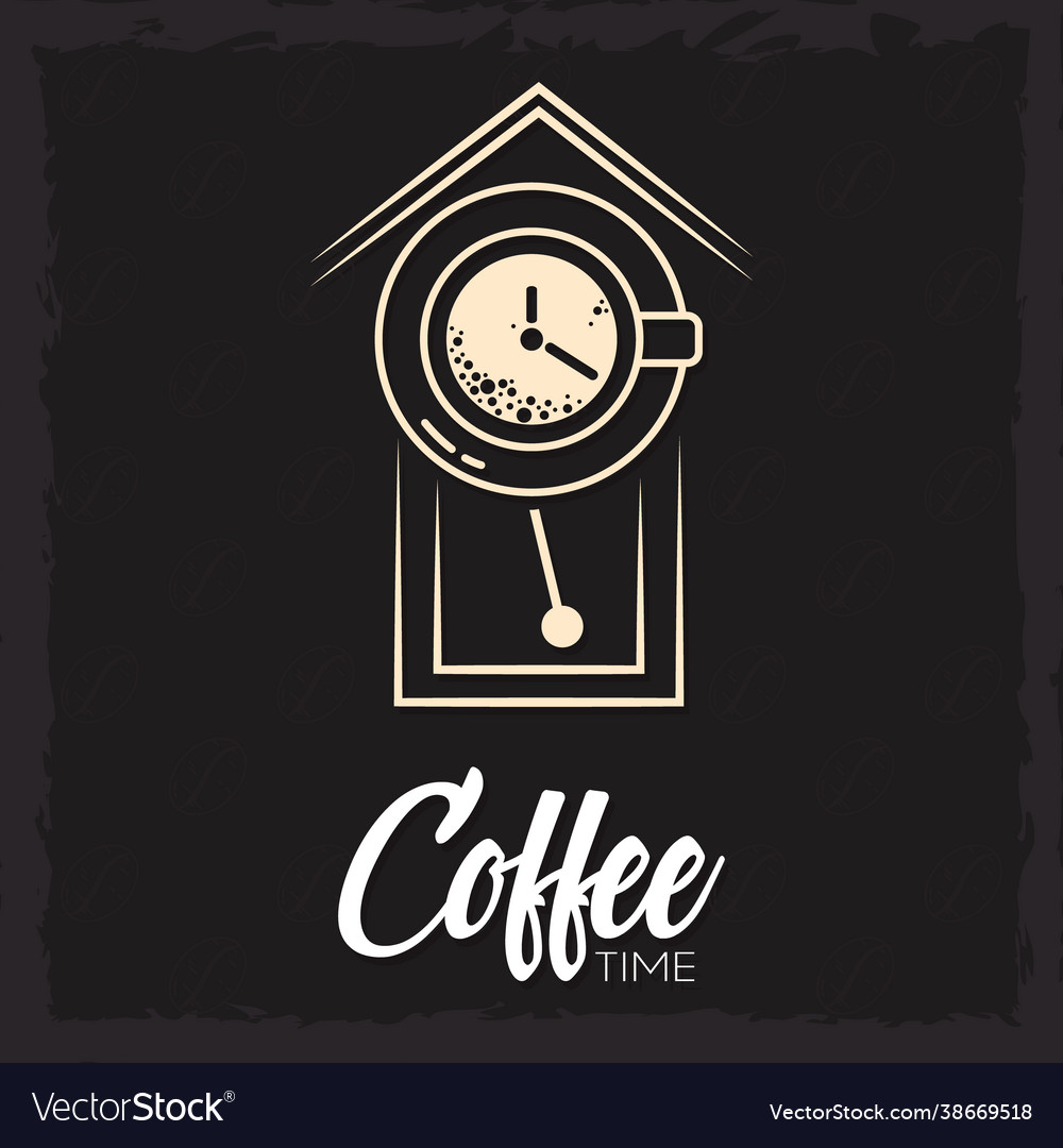 Coffee time Royalty Free Vector Image - VectorStock