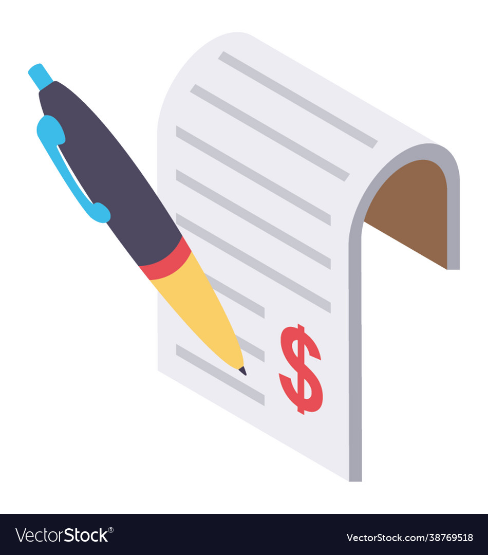 Contract Royalty Free Vector Image - VectorStock