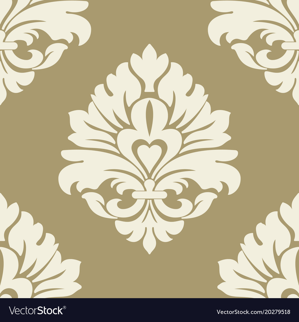 Damask seamless pattern element classical Vector Image