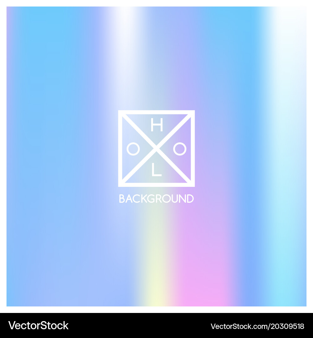 Holographic background holo sparkly cover Vector Image