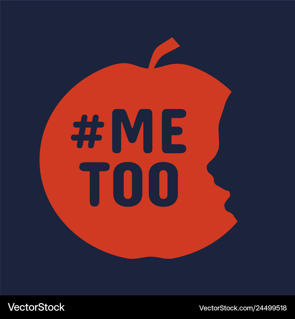 Me too social movement concept Royalty Free Vector Image