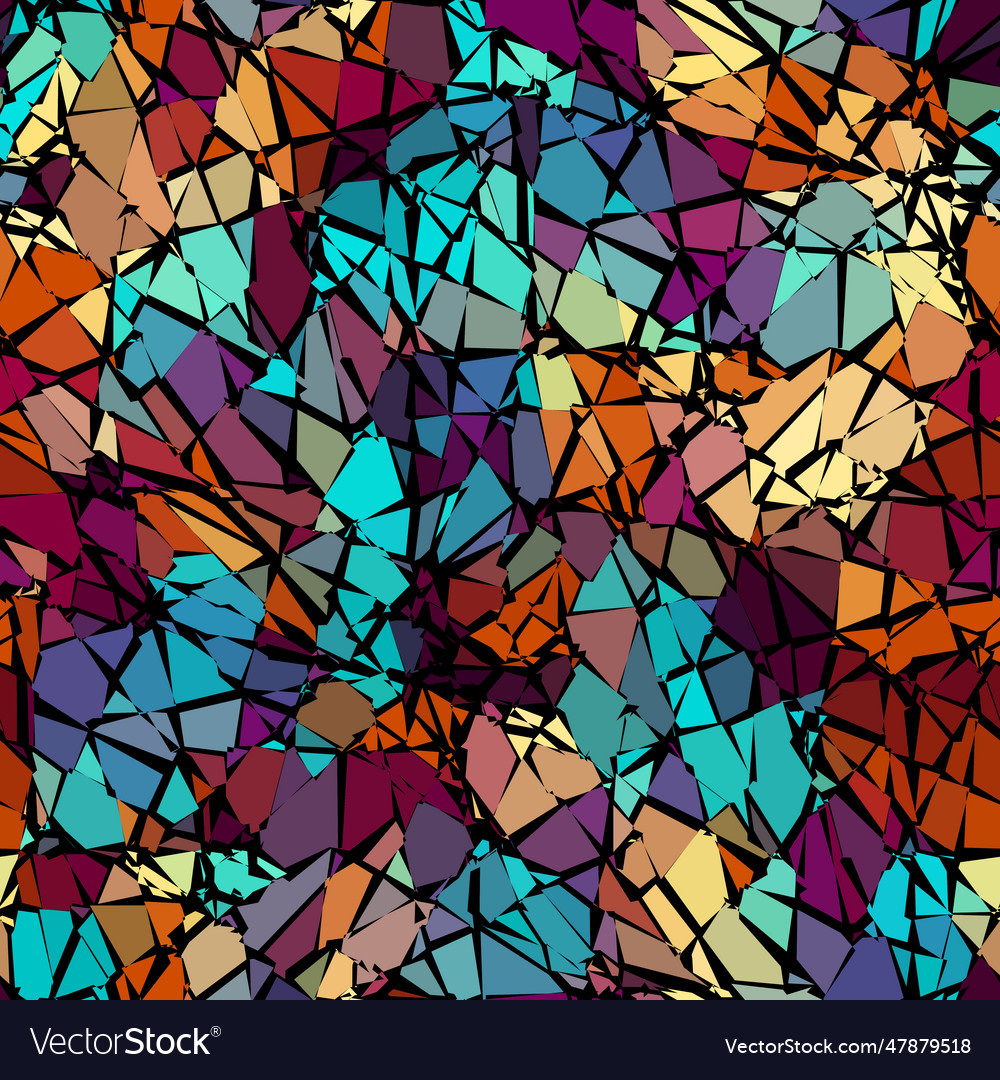 Seamless mosaic art pattern art mosaic Royalty Free Vector