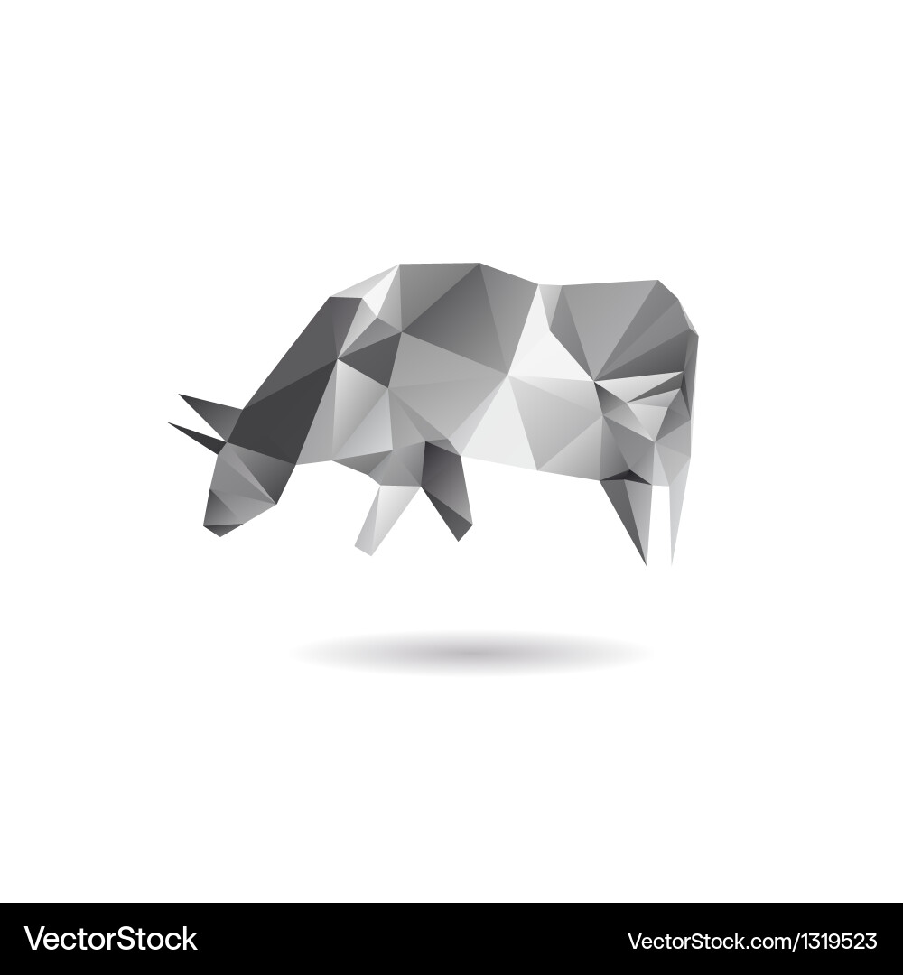 Cow abstract isolated on a white backgrounds Vector Image