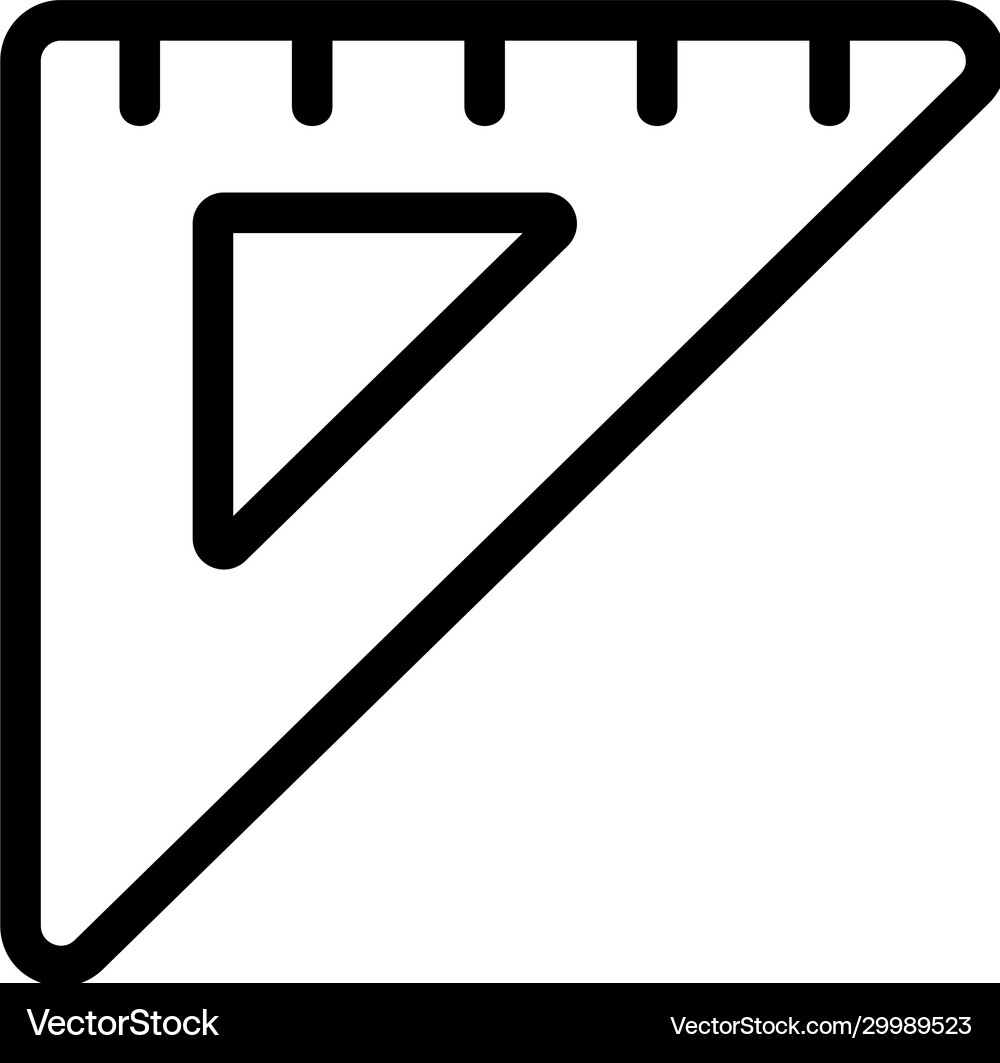 Line icon isolated contour symbol Royalty Free Vector Image