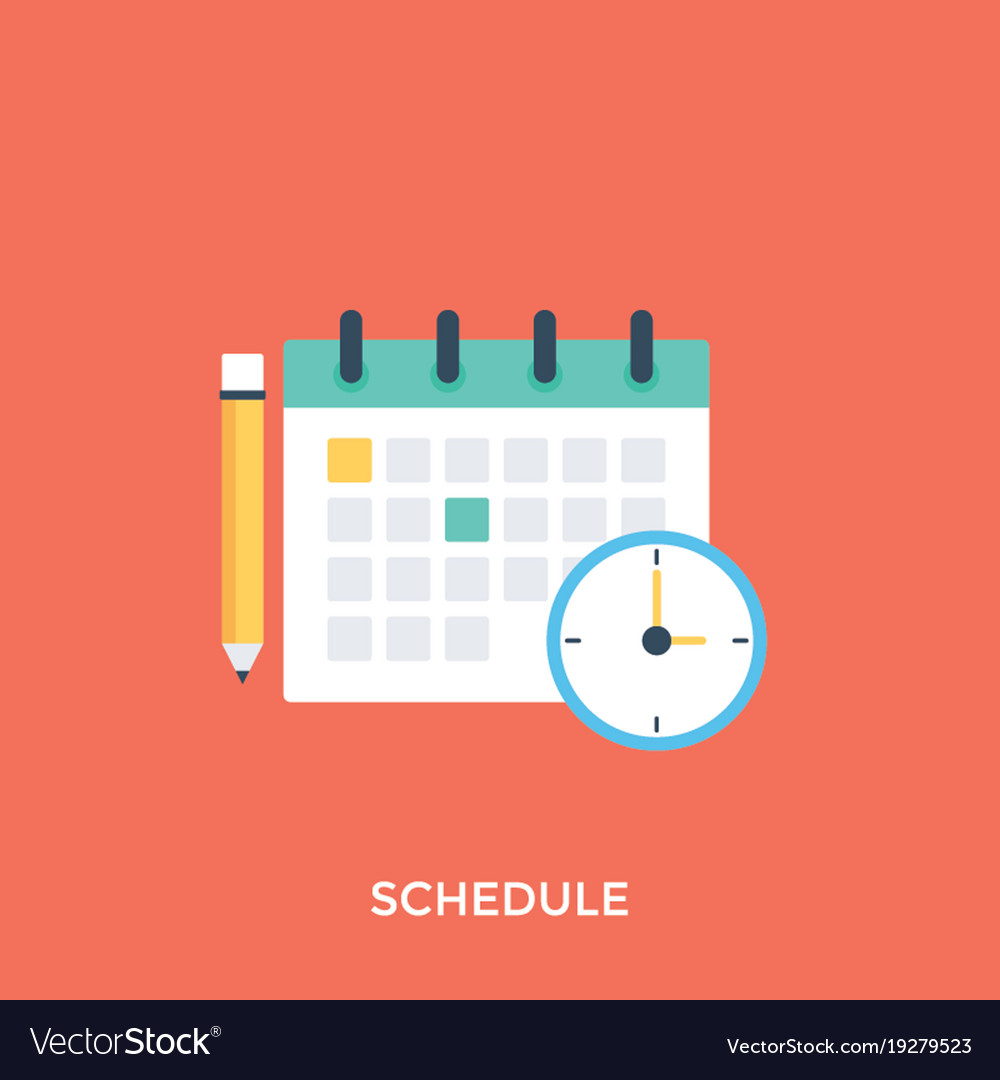 Schedule Royalty Free Vector Image - VectorStock