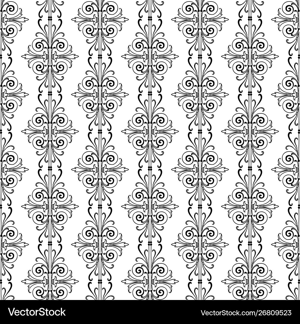 Seamless pattern ornamental vintage design Vector Image
