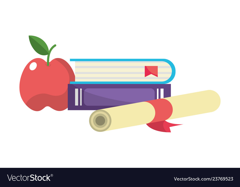 Study elements cartoon Royalty Free Vector Image