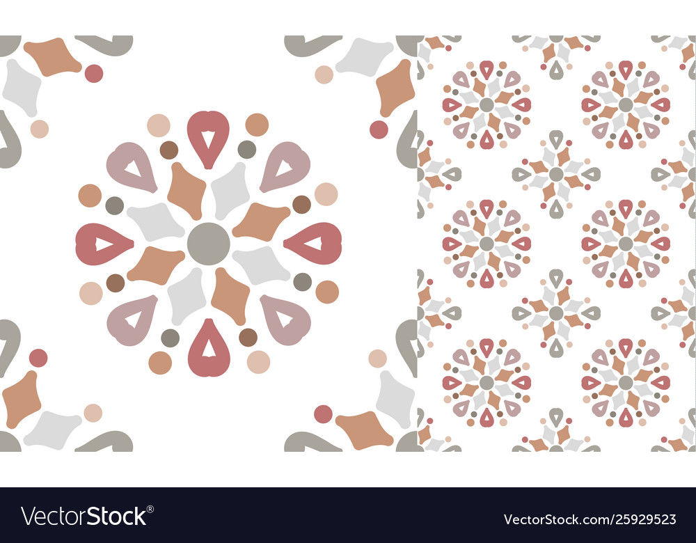 Vintage tile pattern Royalty Free Vector Image