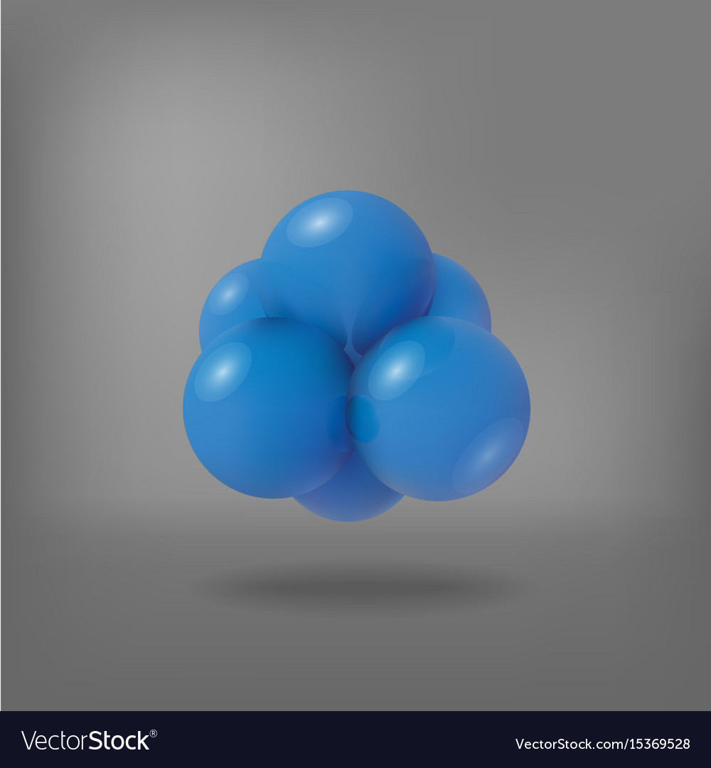 3d molecule structure Royalty Free Vector Image