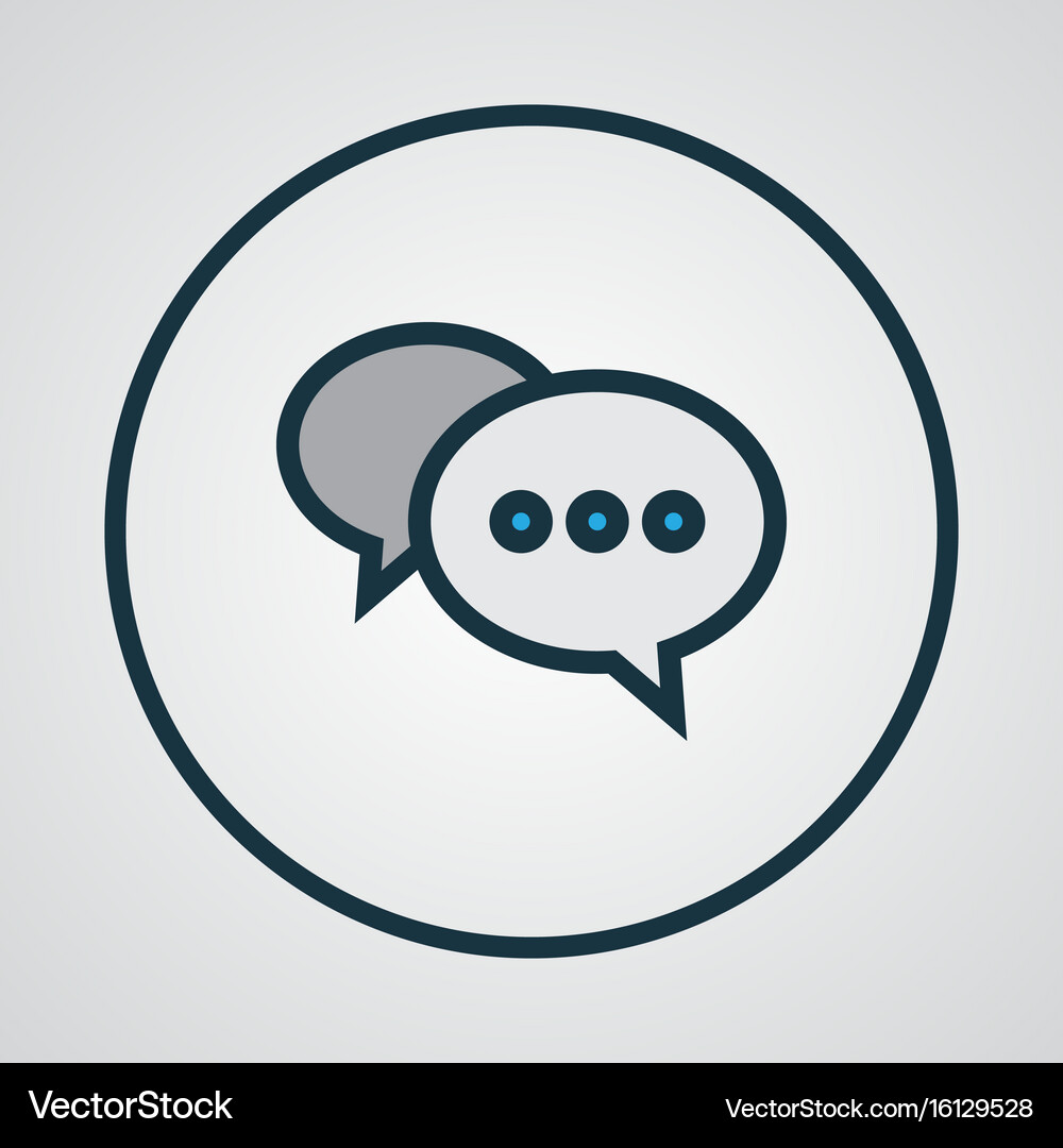 Comment colorful outline symbol premium quality Vector Image
