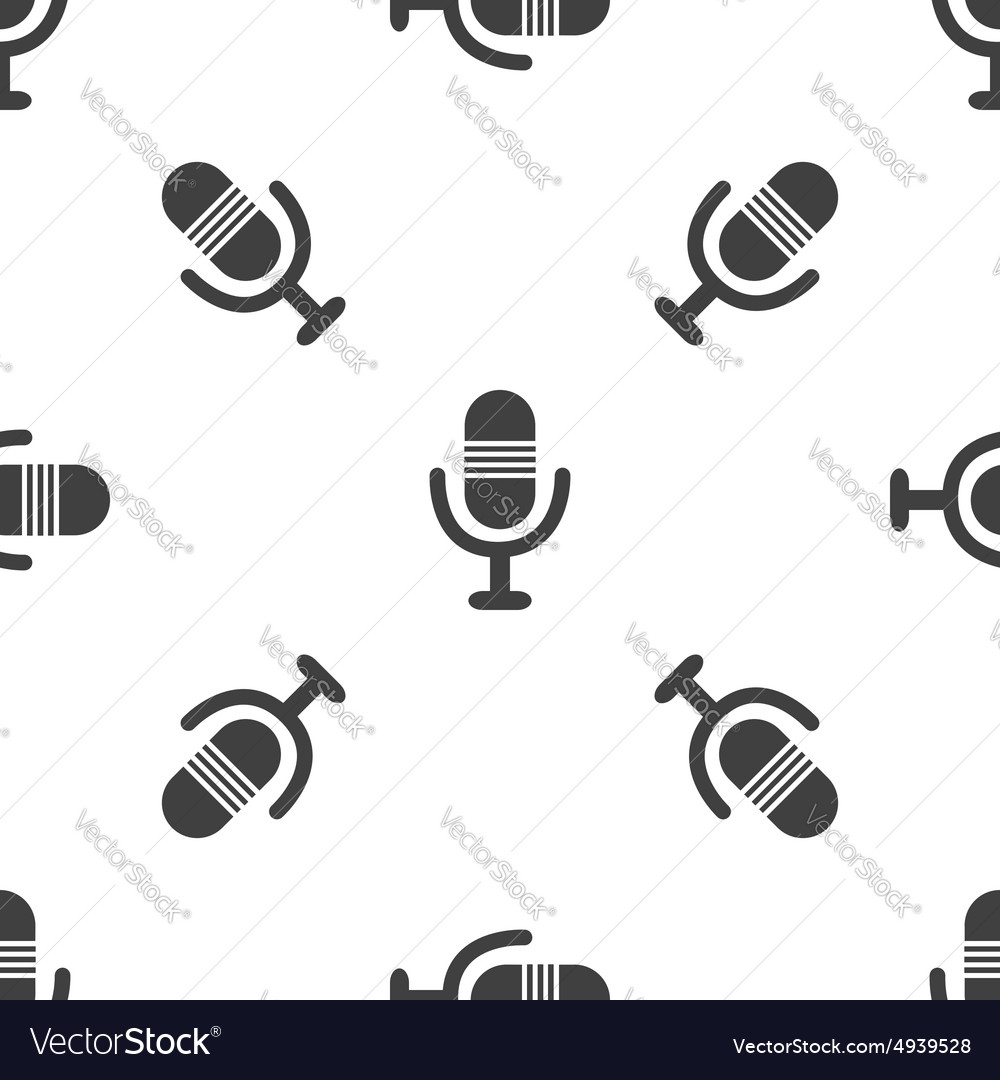 Microphone pattern Royalty Free Vector Image - VectorStock