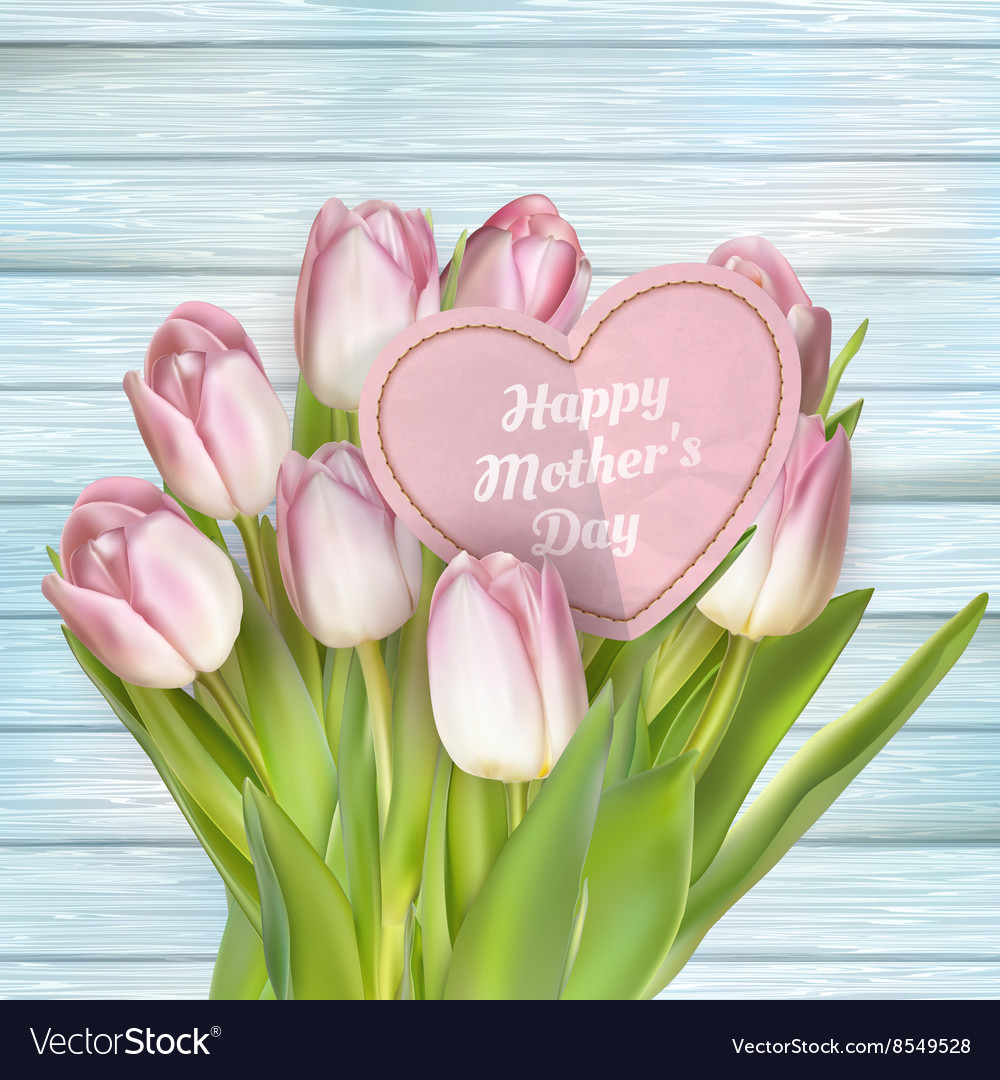 Pink flowers for mothers day eps 10 Royalty Free Vector