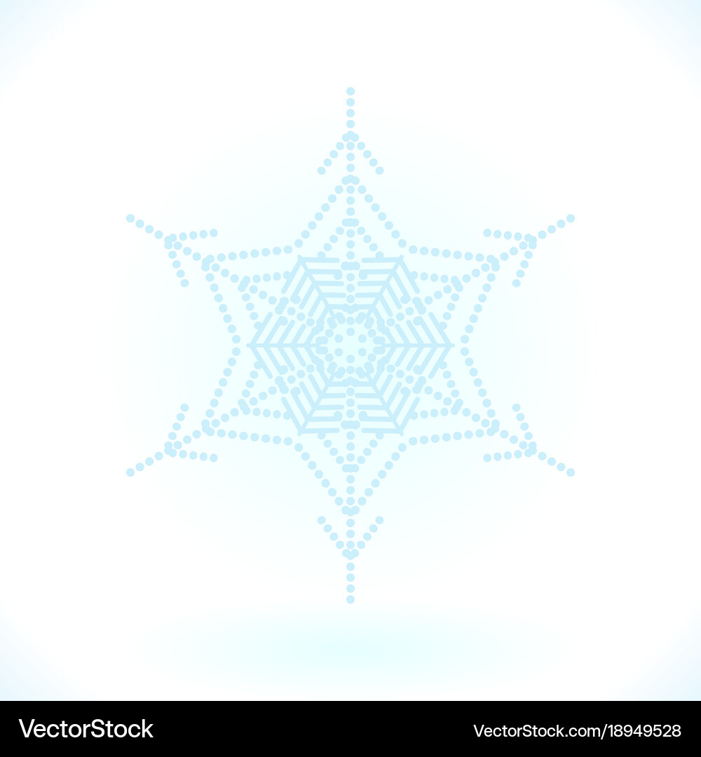 Snowflake logo snow icon Royalty Free Vector Image