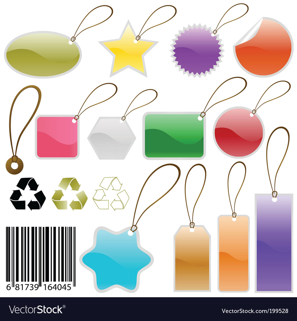 Tags Royalty Free Vector Image - VectorStock