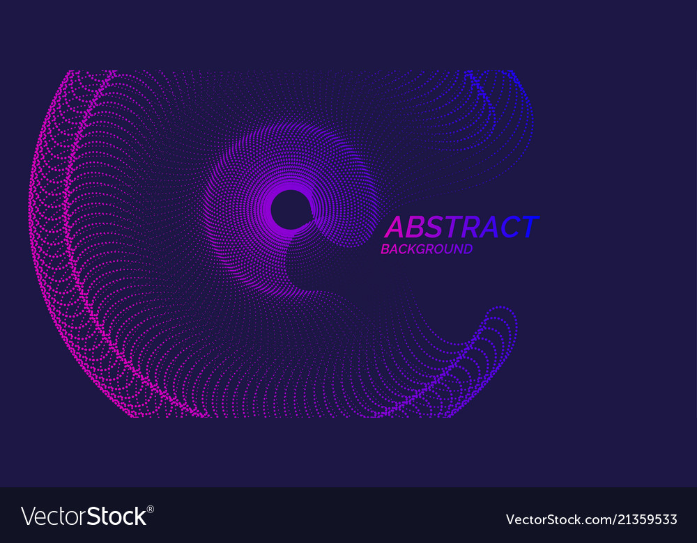 Abstract background with dynamic waves Royalty Free Vector