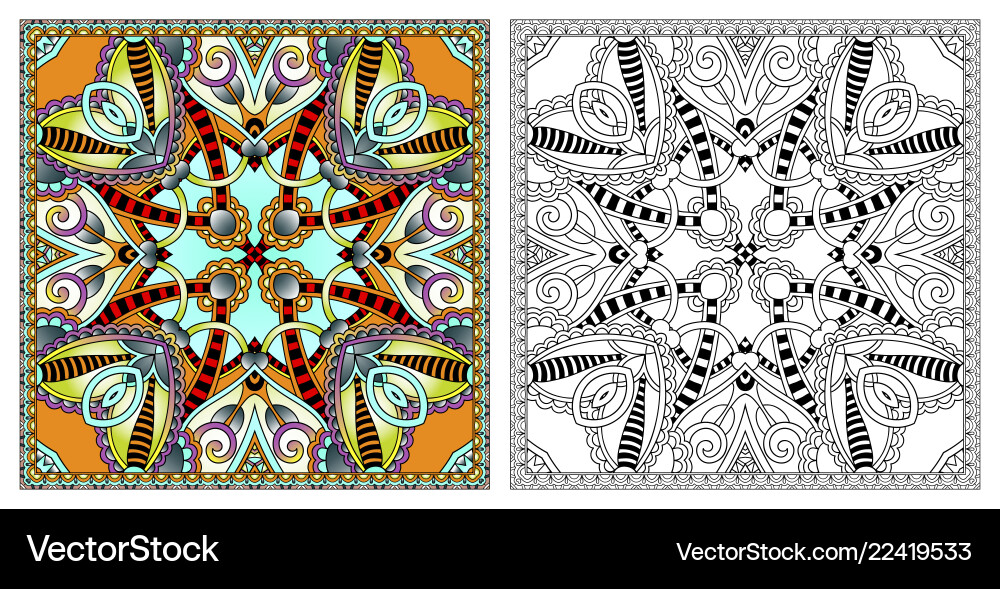 Coloring pages book for adults Royalty Free Vector Image