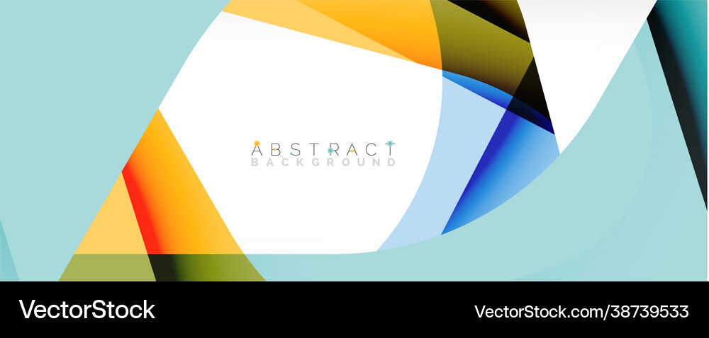 Geometric abstract background - multicolored Vector Image