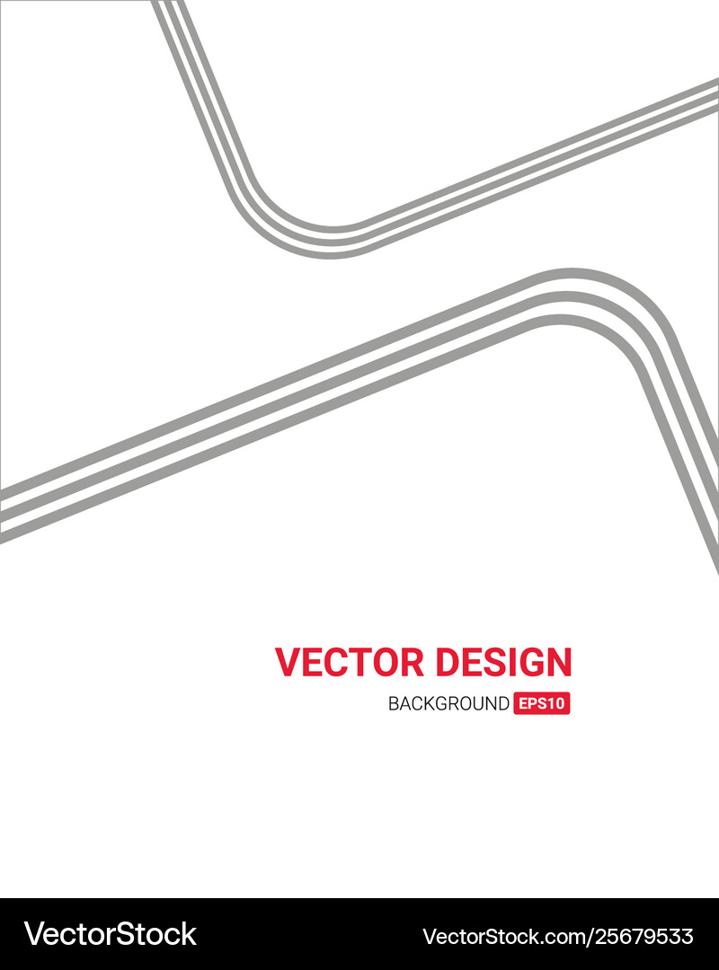 Gray line art color creative letterhead design Vector Image