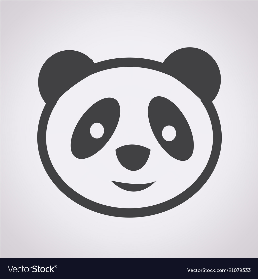 Panda icon Royalty Free Vector Image - VectorStock