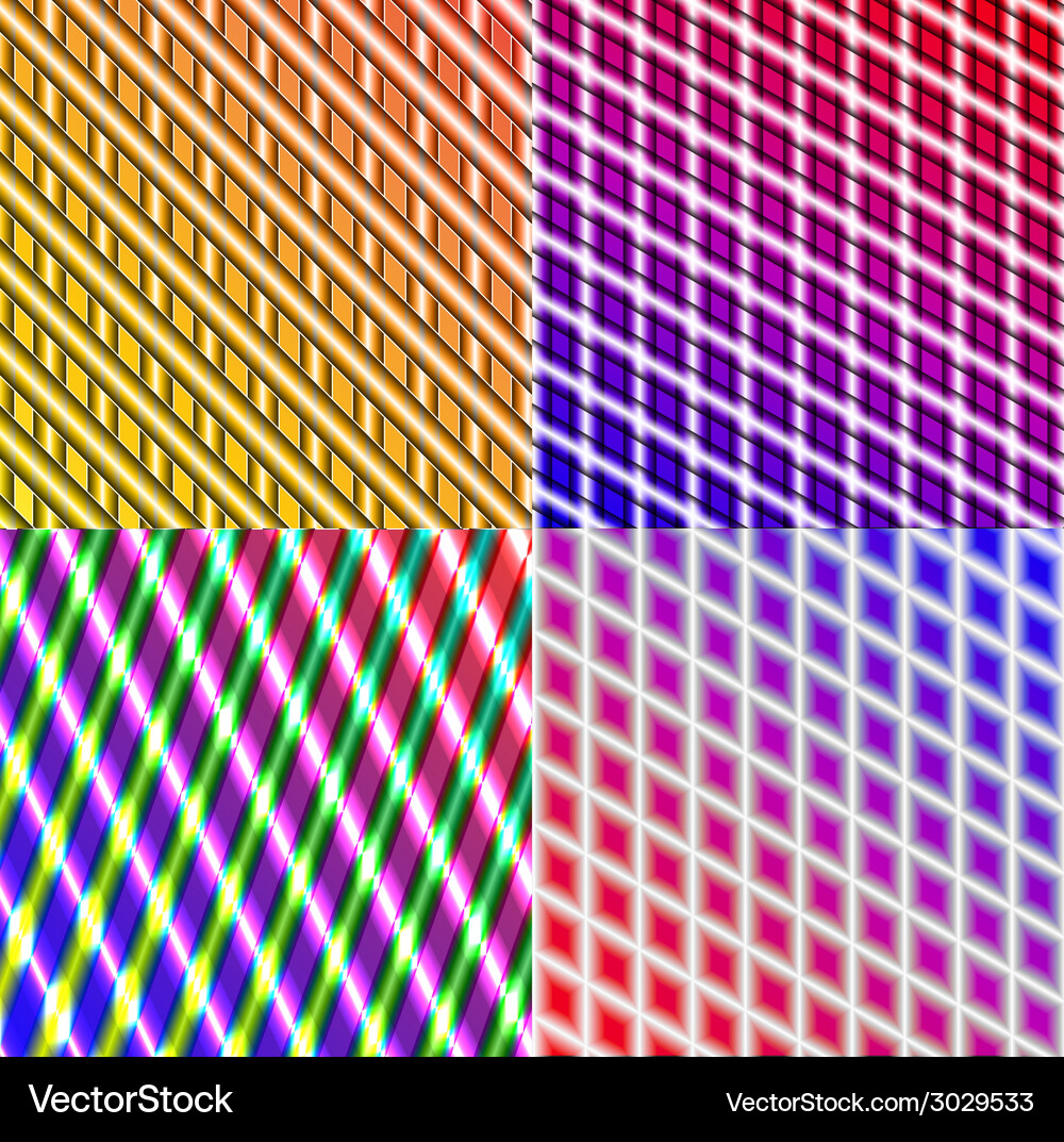 Set of dark abstract spectrum background lines Vector Image