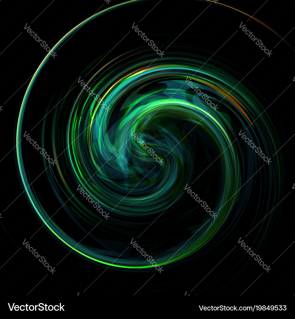 Twisted green shiny and colorful background Vector Image