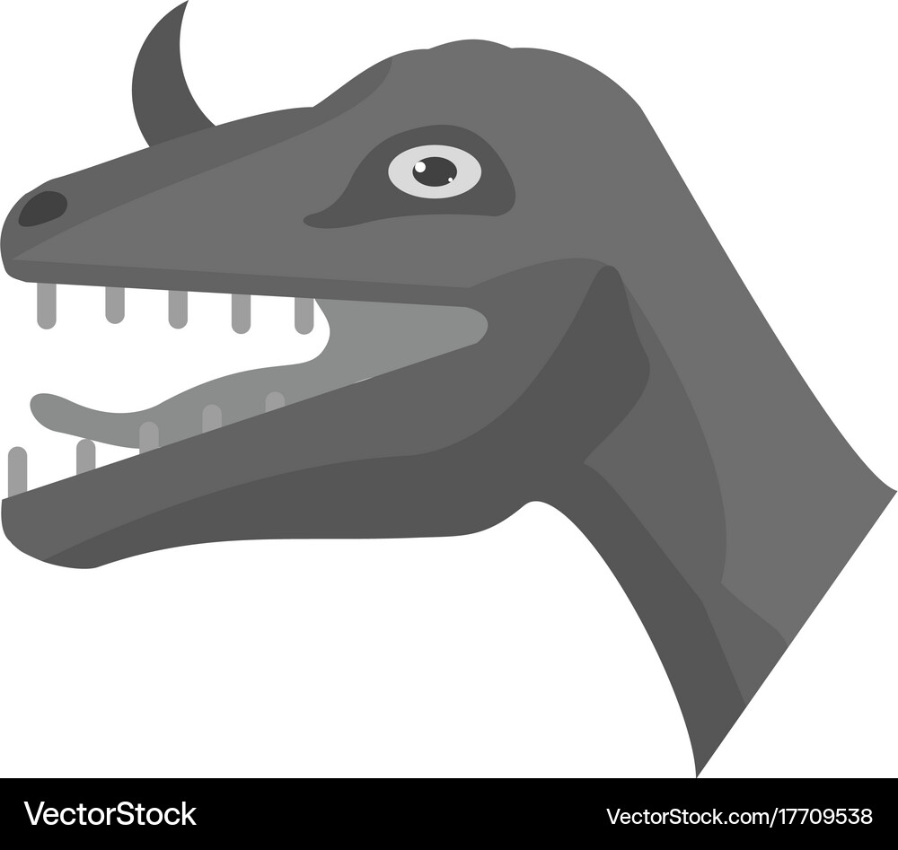 Dinosaur face Royalty Free Vector Image - VectorStock