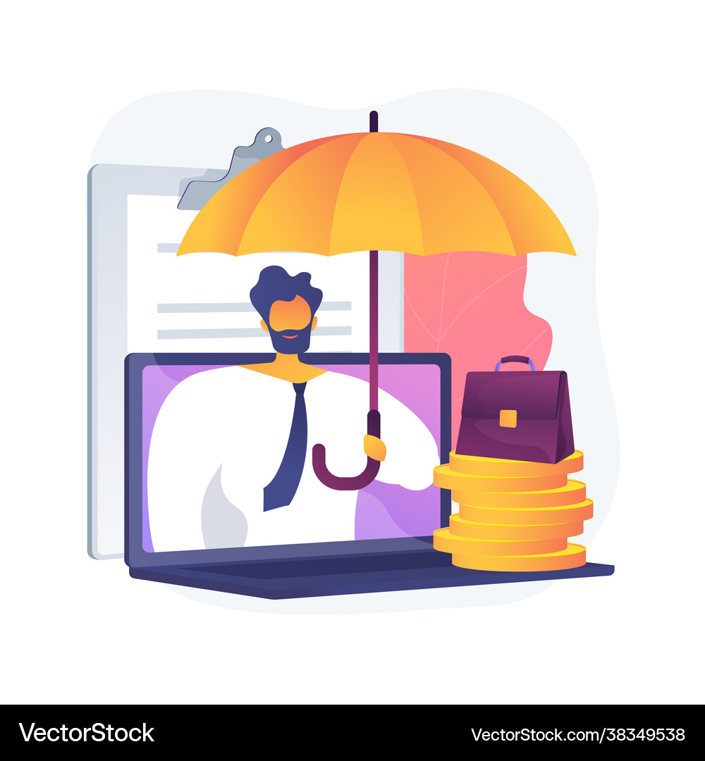 Employment insurance abstract concept Royalty Free Vector