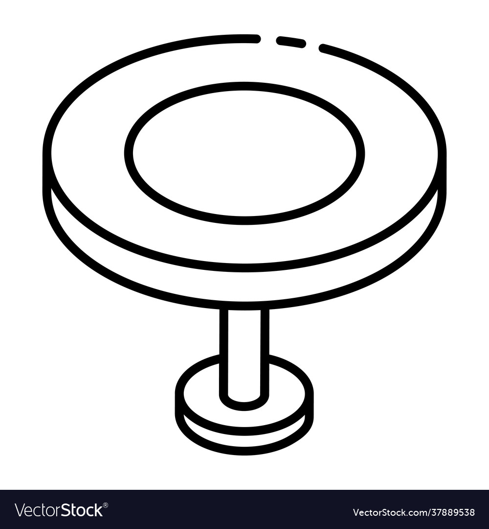 Round table Royalty Free Vector Image - VectorStock