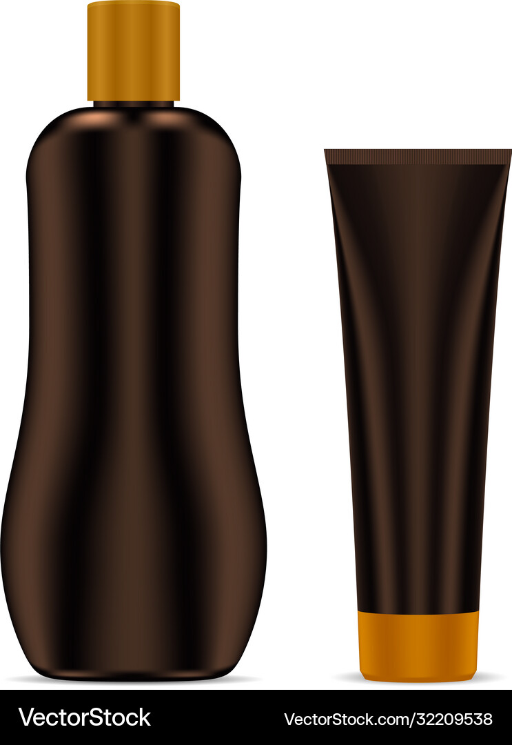 Sunscreen protection sun care cosmetic container Vector Image