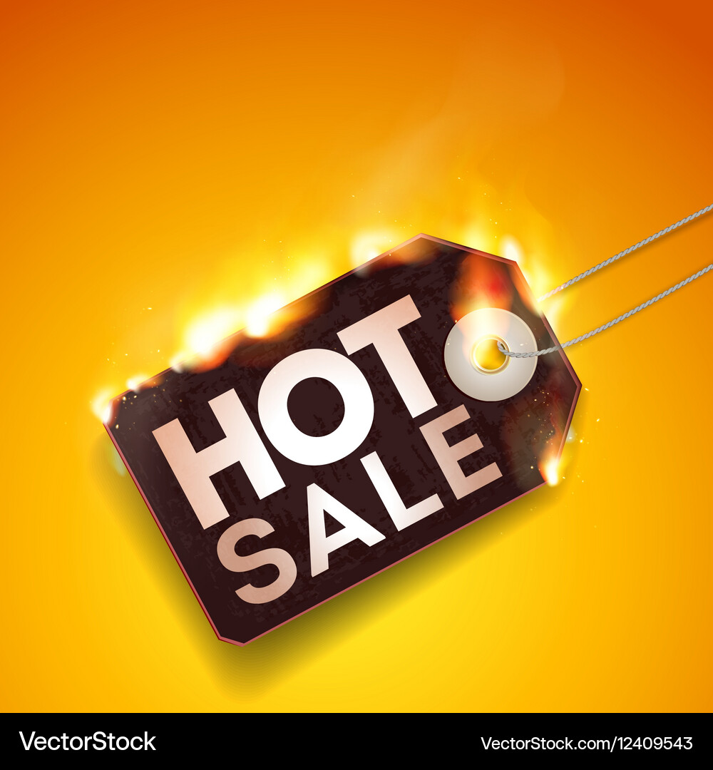 Design with fire hot sale Royalty Free Vector Image
