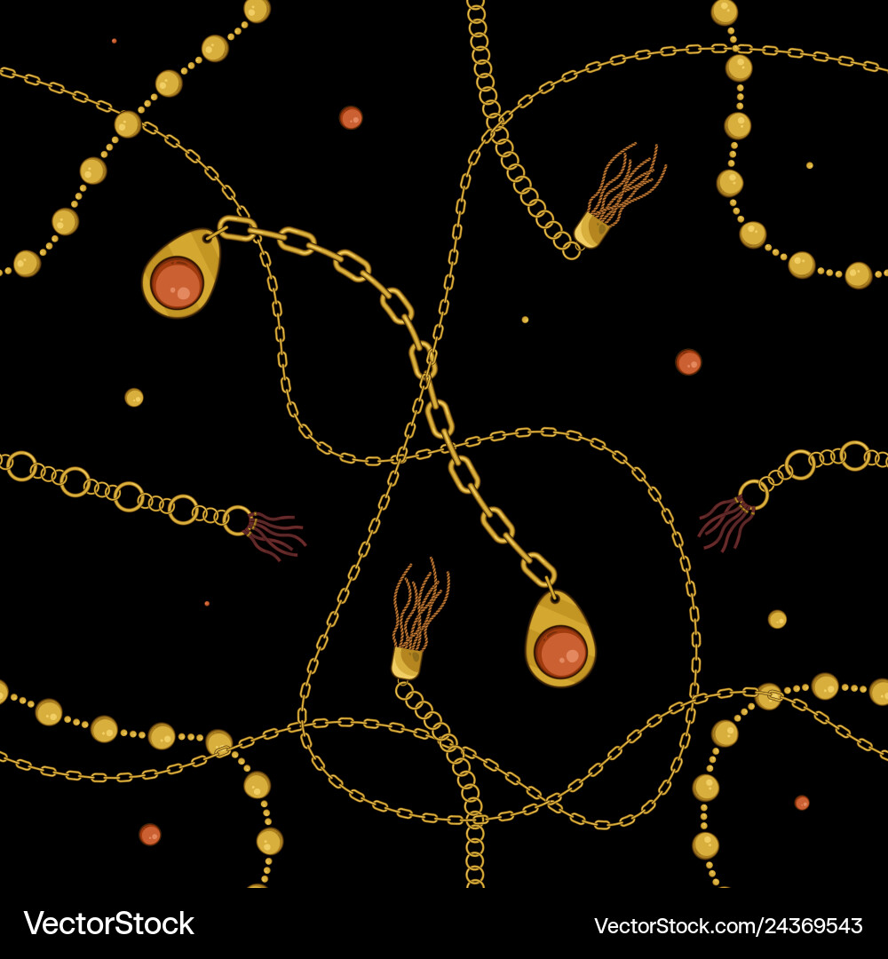 Gold jewelry accessories Royalty Free Vector Image