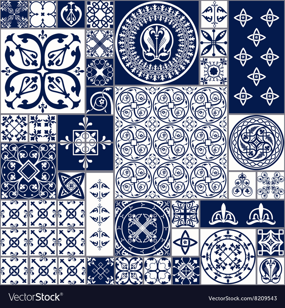 Moroccan tiles seamless pattern Royalty Free Vector Image Moroccan tiles seamless pattern Royalty Free Vector Image