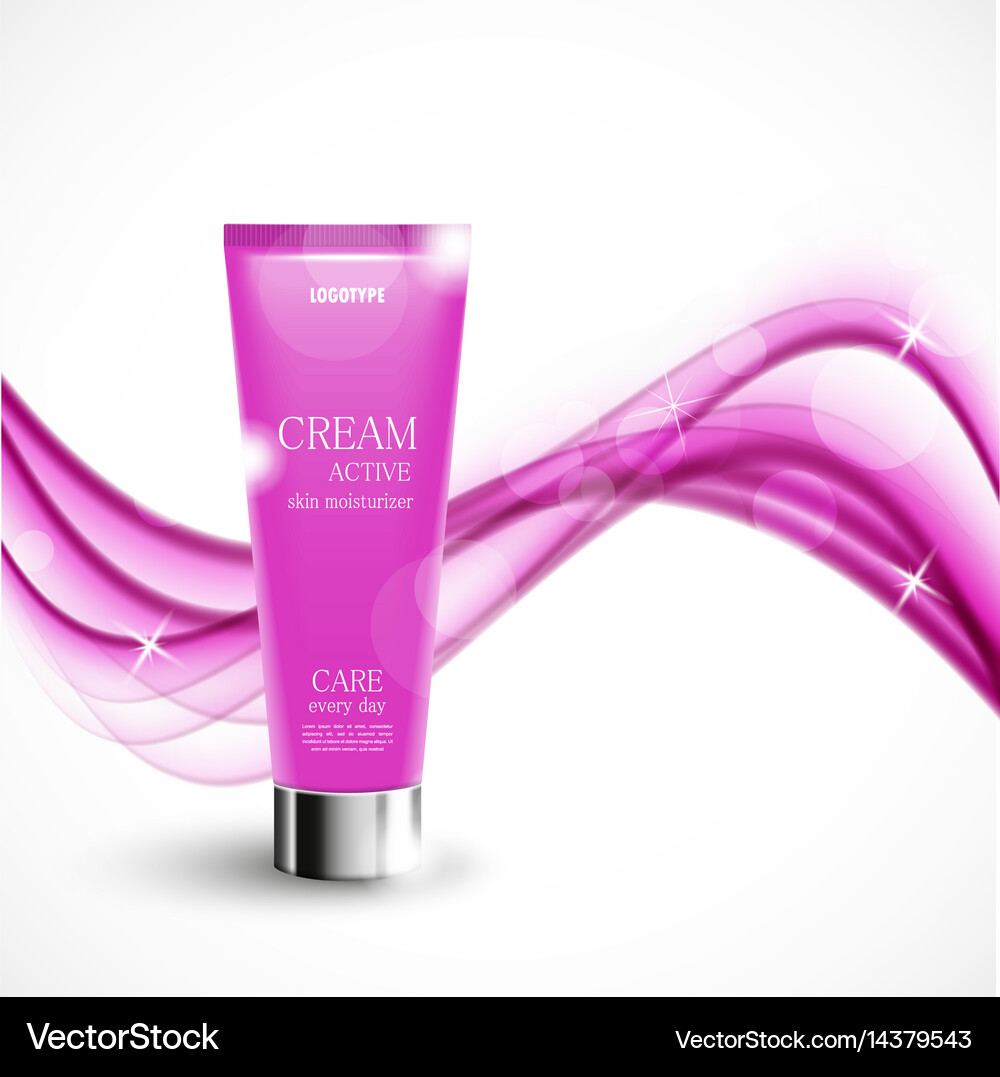 Skin moisturizer cosmetic design template Vector Image