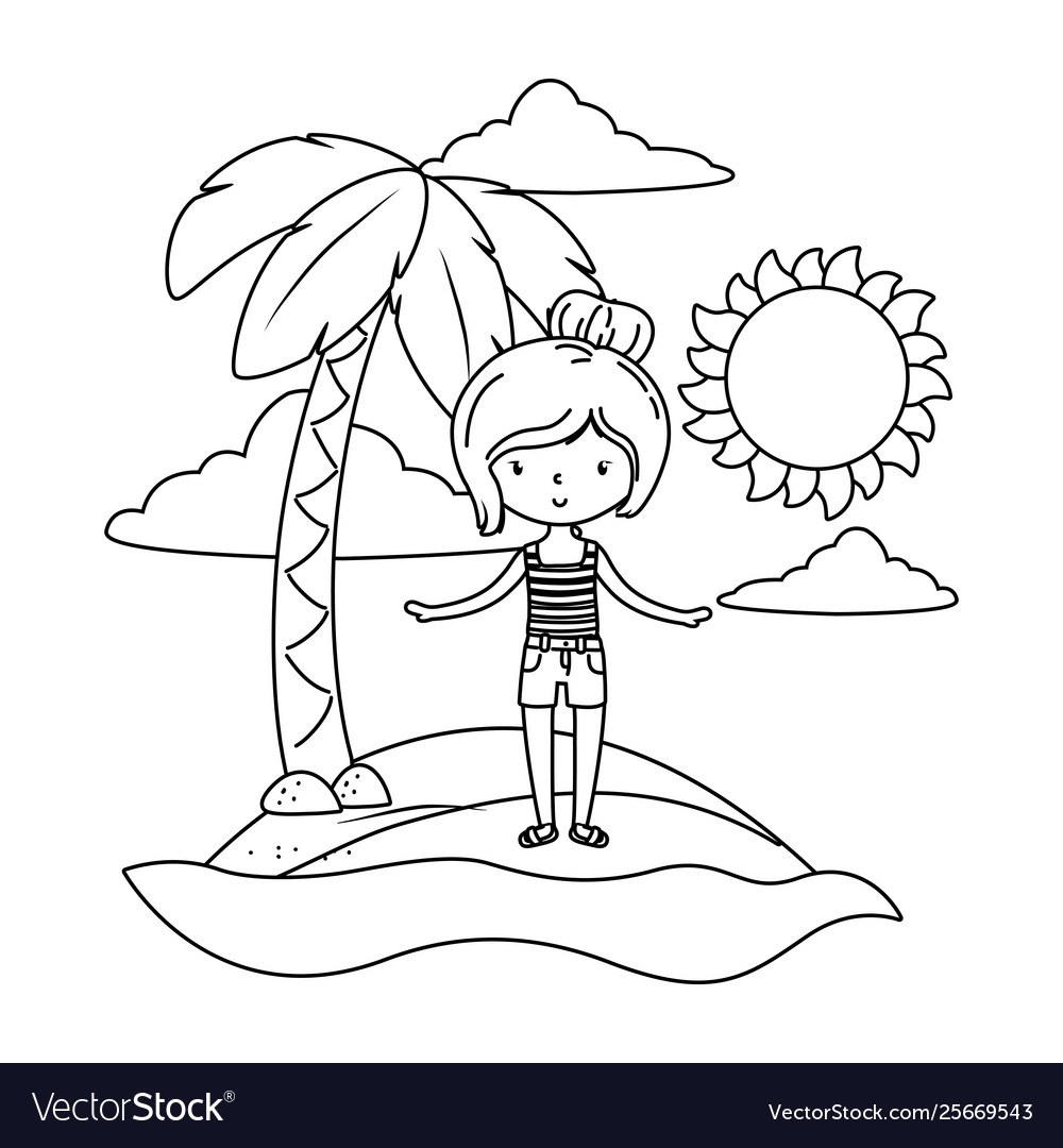 Summer Clip Art Free Black And White
