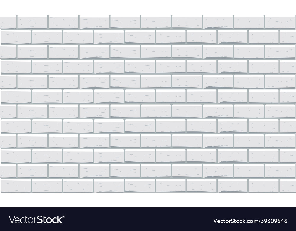 Gray brick wall pattern Royalty Free Vector Image