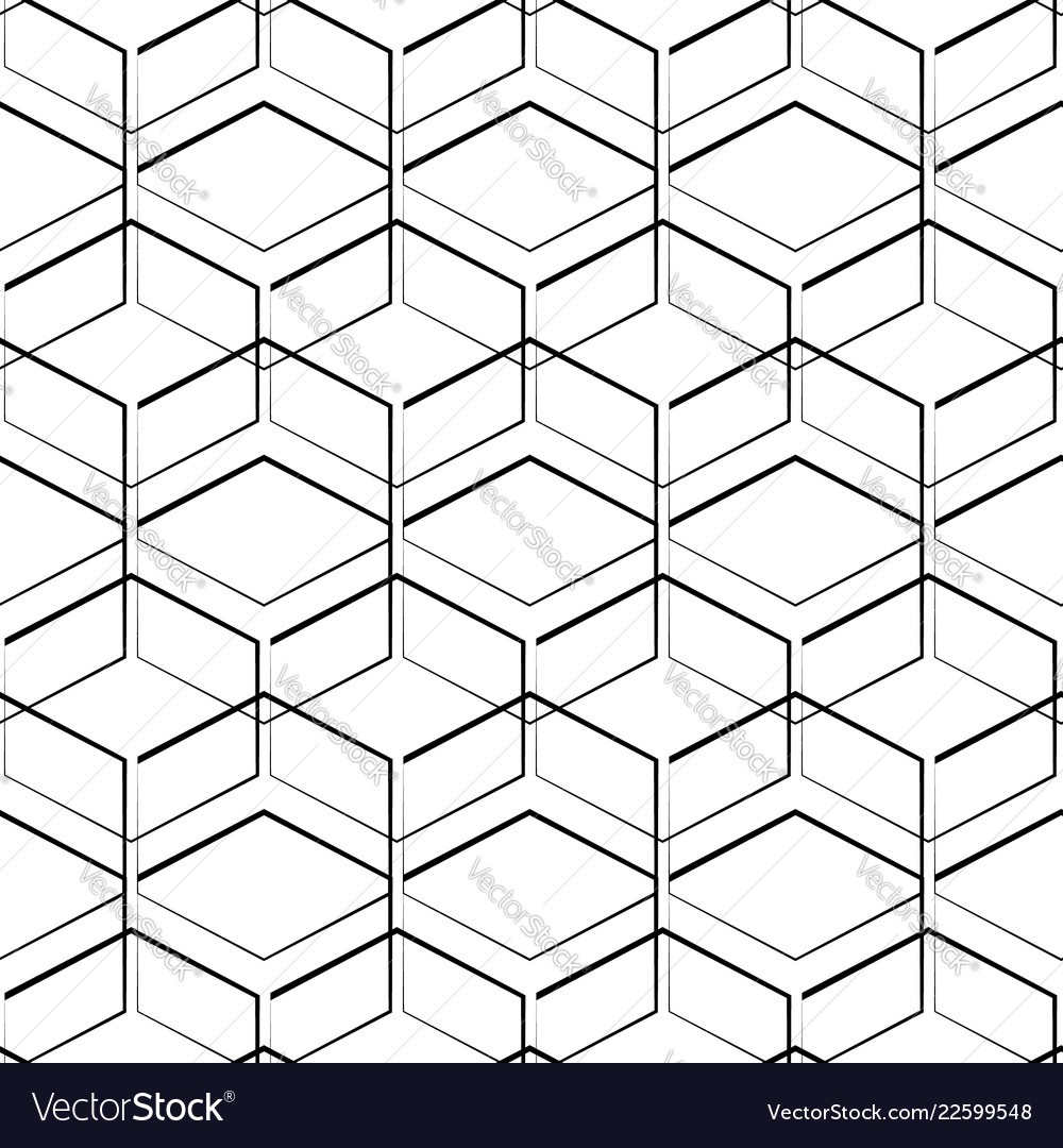 Grid mesh geometric seamlessly repeatable pattern Vector Image