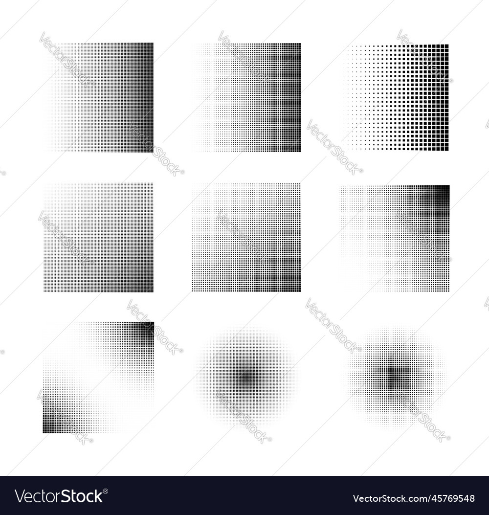 Halftone dots texture circle comic Royalty Free Vector Image
