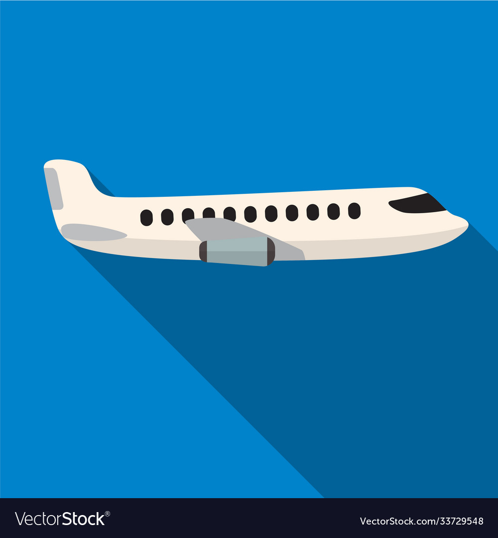 Plane flat icon Royalty Free Vector Image - VectorStock