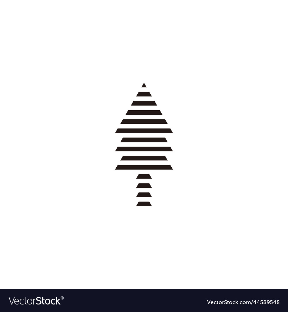 Tree pines lines geometric symbol simple logo Vector Image Tree pines lines geometric symbol simple logo Vector Image