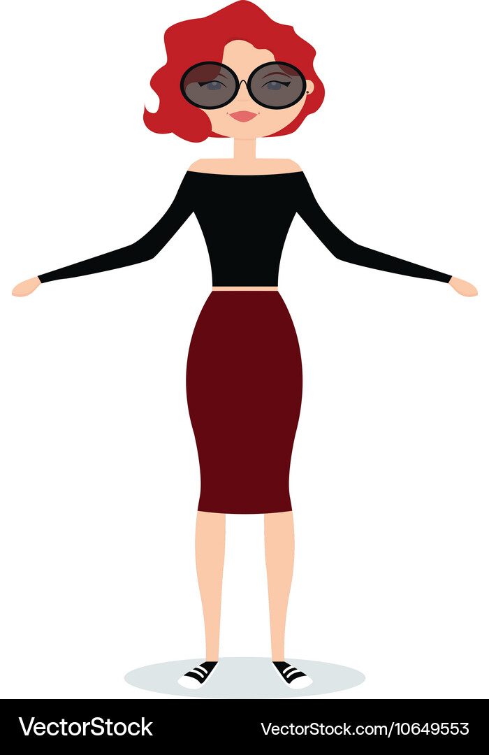 Abstract cute woman Royalty Free Vector Image - VectorStock