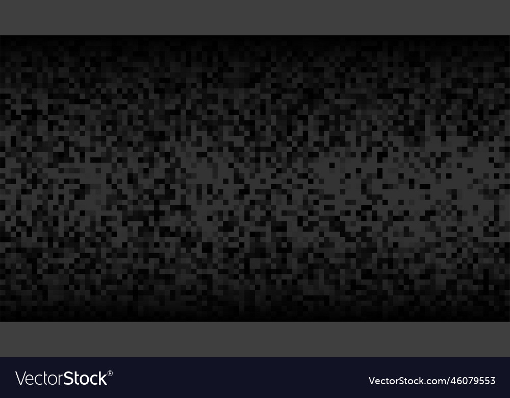 Black texture random pixel pattern small Vector Image