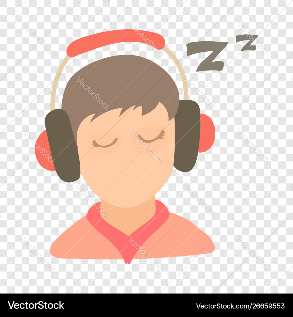 Little boy sleeping icon cartoon style Royalty Free Vector