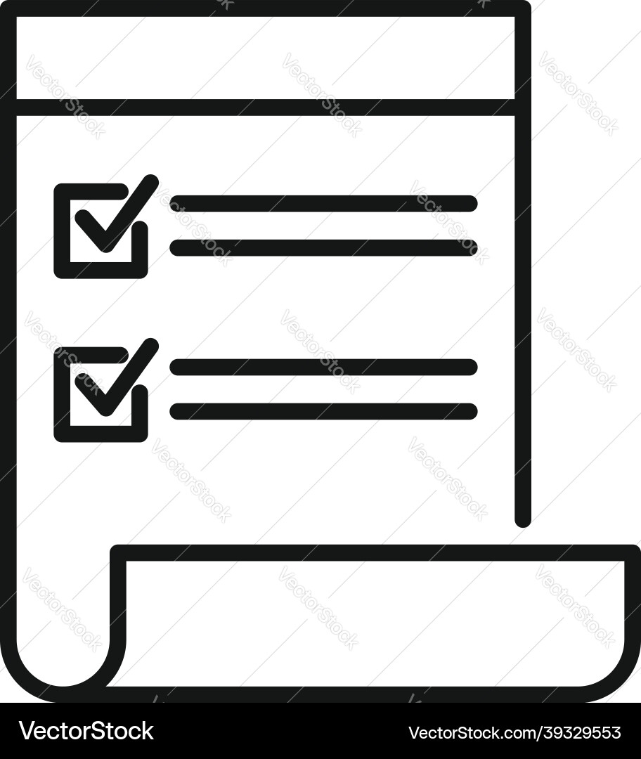 Standard regulatory icon outline policy Royalty Free Vector