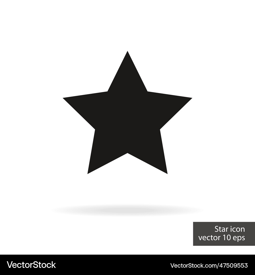 Star rating status isolated on white background Vector Image