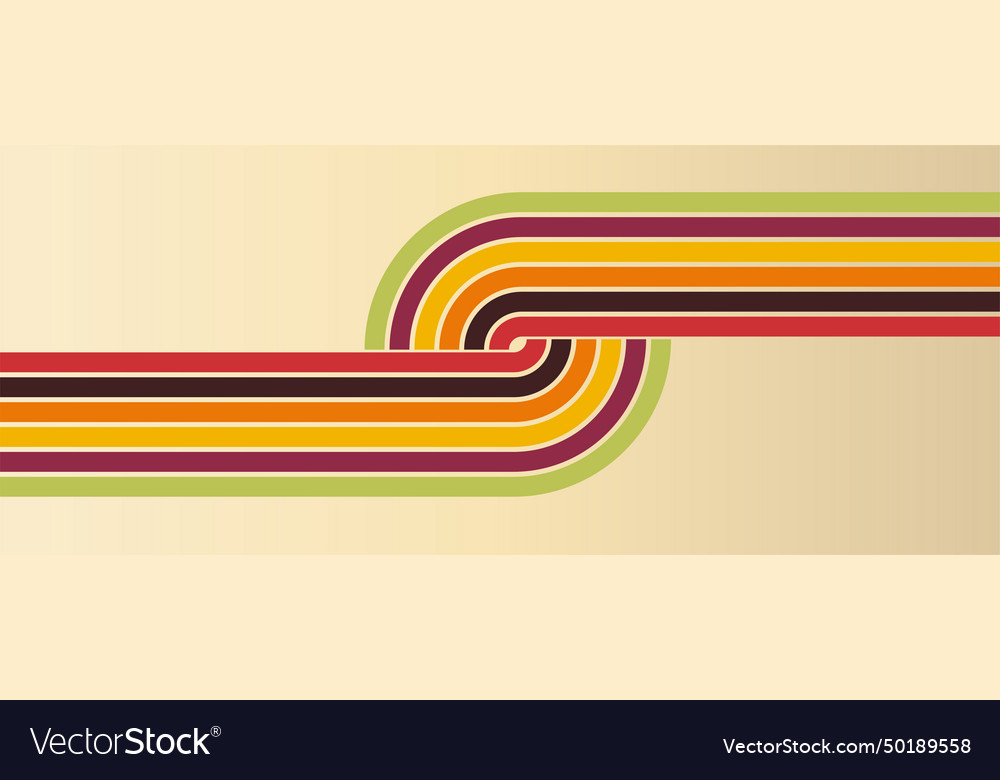 Abstract background of rainbow wavy line designs Vector Image