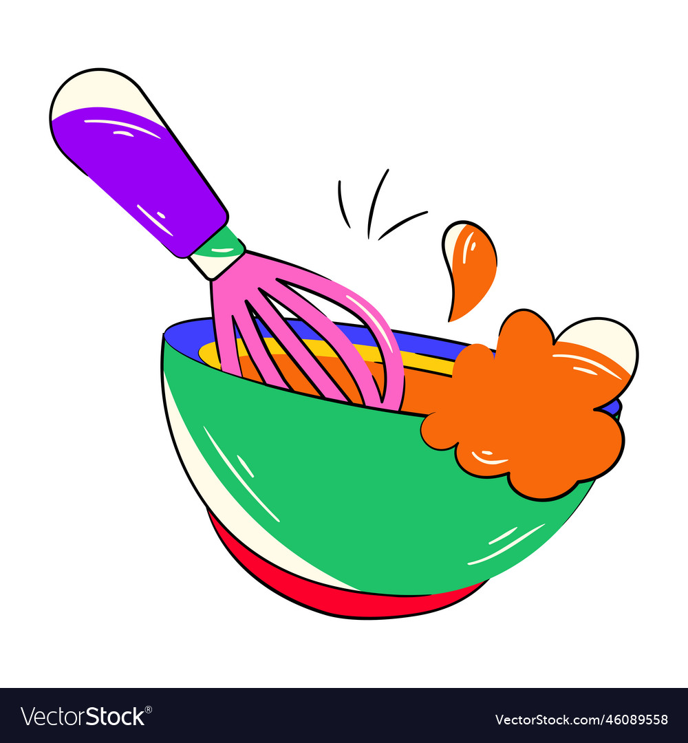 Beating mixture Royalty Free Vector Image - VectorStock