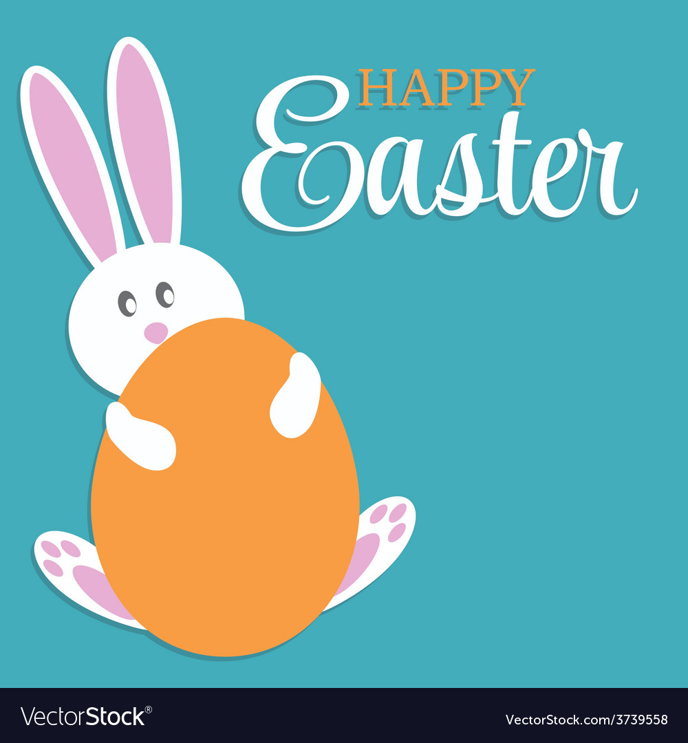 Happy easter background Royalty Free Vector Image