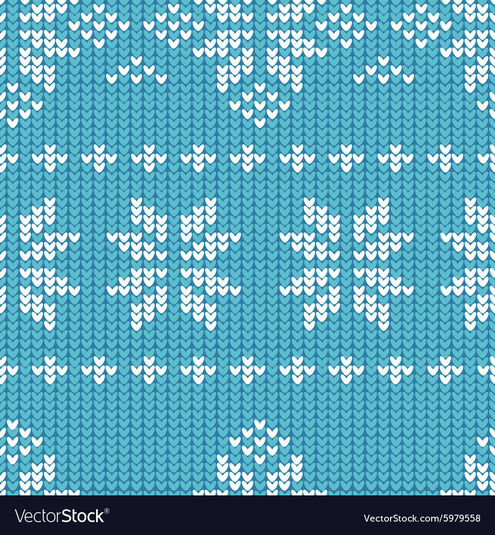 Knitting pattern Royalty Free Vector Image - VectorStock