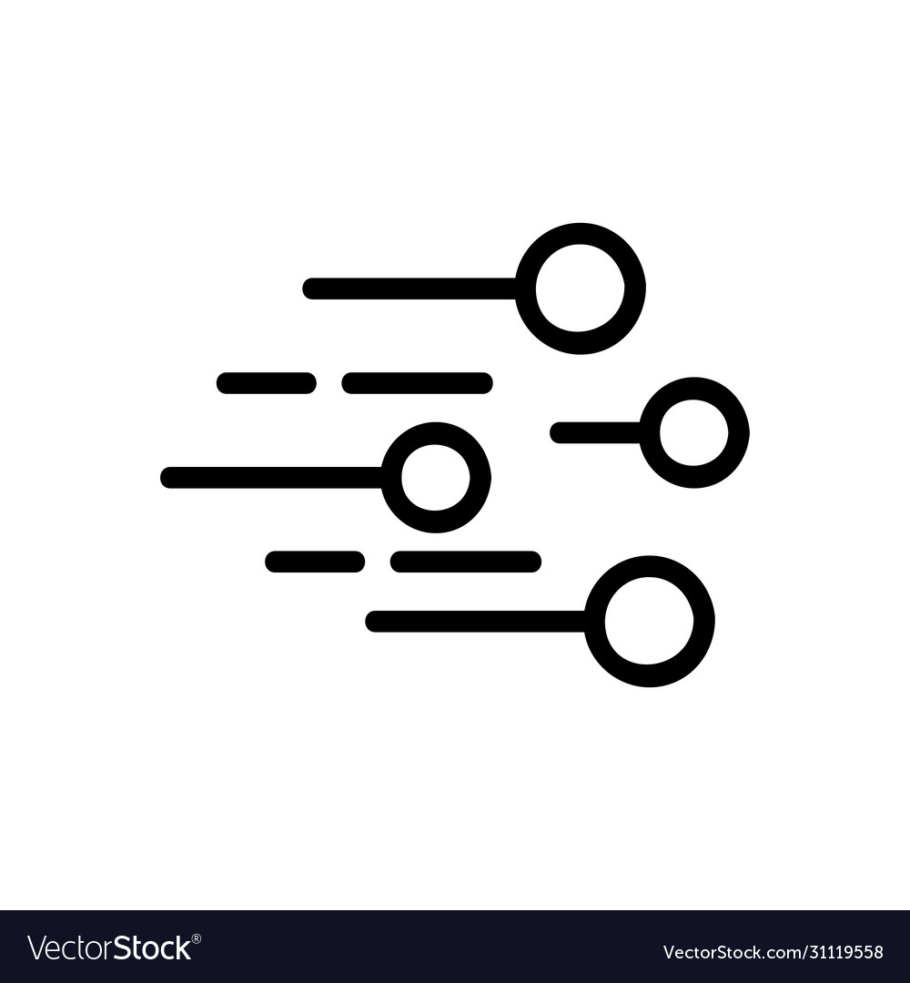 Linear network data icon outline Royalty Free Vector Image